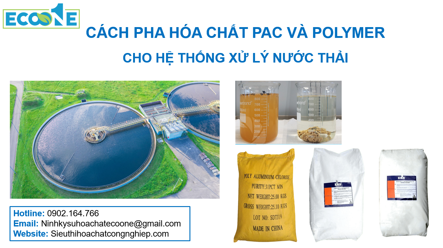Cách pha hóa chất pac và polymer cho hệ thống xử lý nước thải