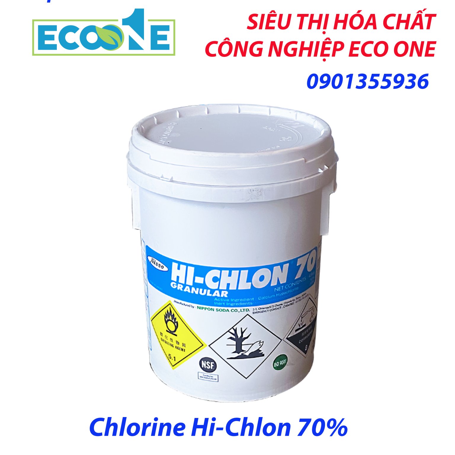 Chlorine Hi-Chlon 70% Siêu Thị Hóa Chất Công Nghiệp ECO ONE CHEM