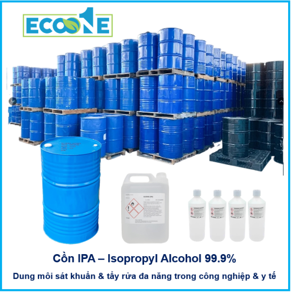 Cồn IPA – Isopropyl Alcohol 99.9% | Dung môi sát khuẩn & tẩy rửa đa ...